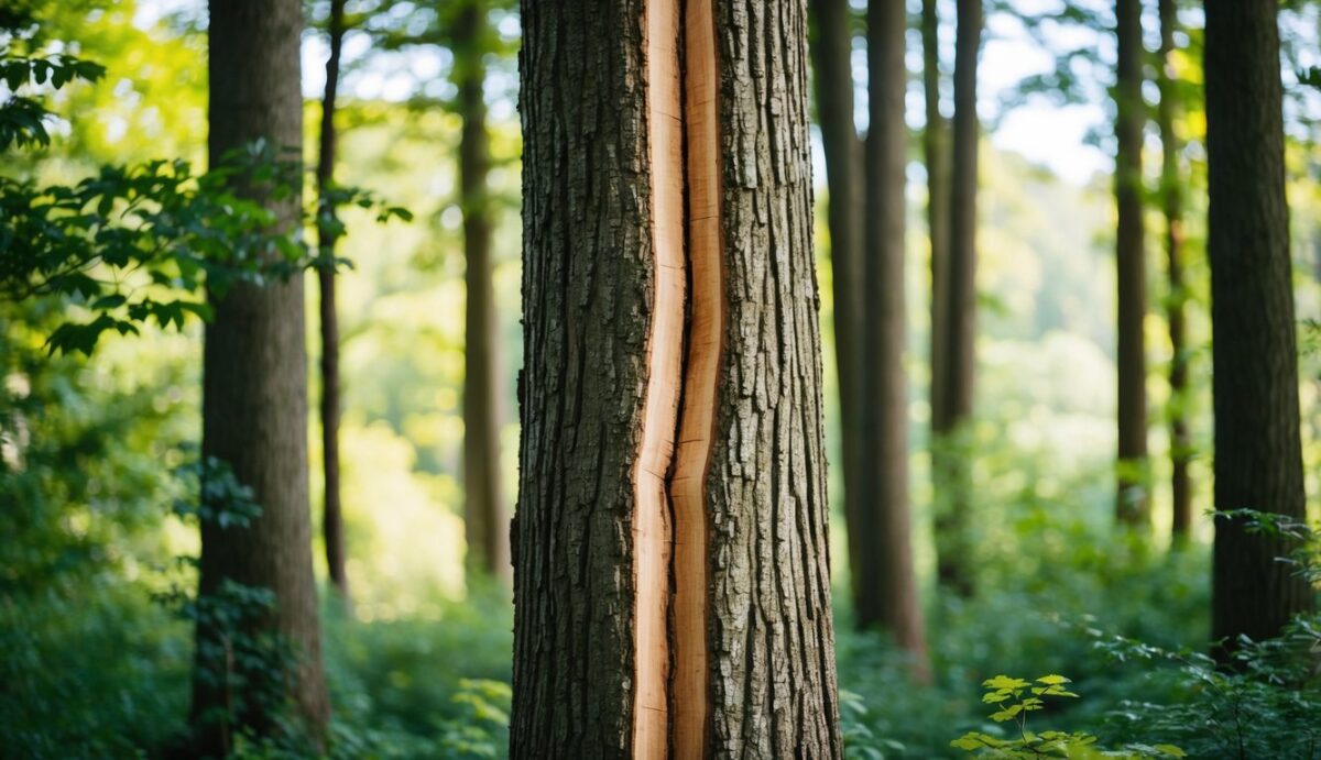 What Causes Vertical Split in Tree Trunk - Common Reasons